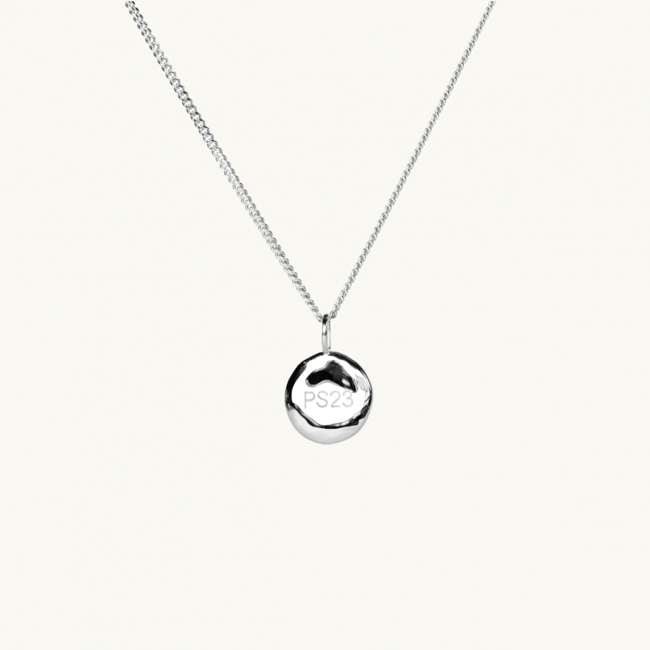 PS23 ORGANIC COIN 2 SILVER | HALSBAND