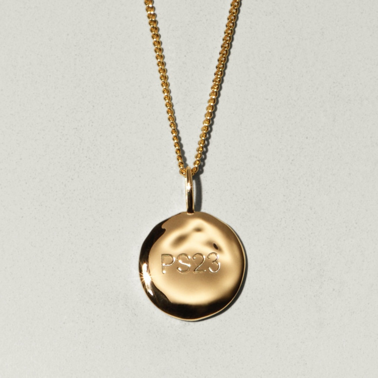 PS23 ORGANIC COIN 2 GOLD | HALSBAND
